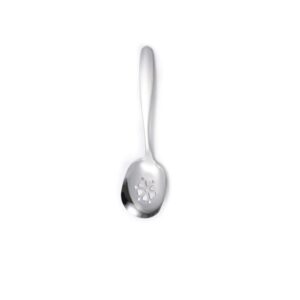 stainless steel buffet serving spoon 8.2 inch slotted spoons mirror polished large tablespoons kitchen utensil, dishwasher safe(slotted spoon,silver)