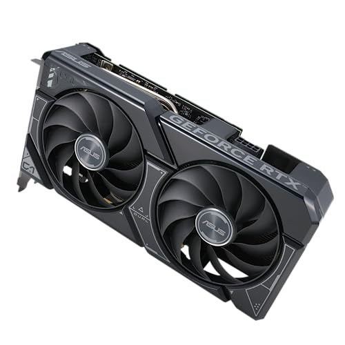 ASUS Dual GeForce RTX™ 4060 Ti 16GB OC Edition GDDR6 (PCIe 4.0, 16GB GDDR6, DLSS 3, HDMI 2.1a, DisplayPort 1.4a, 2.5-slot design, Axial-tech fan design, 0dB technology, and more)