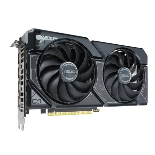 ASUS Dual GeForce RTX™ 4060 Ti 16GB OC Edition GDDR6 (PCIe 4.0, 16GB GDDR6, DLSS 3, HDMI 2.1a, DisplayPort 1.4a, 2.5-slot design, Axial-tech fan design, 0dB technology, and more)