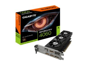 gigabyte geforce rtx 4060 oc low profile 8g graphics card, 3x windforce fans, 8gb 128-bit gddr6, gv-n4060oc-8gl video card