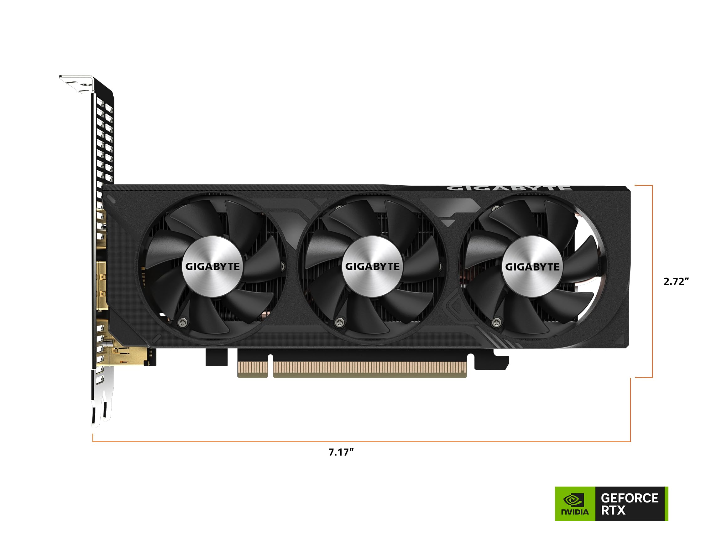 GIGABYTE GeForce RTX 4060 OC Low Profile 8G Graphics Card, 3X WINDFORCE Fans, 8GB 128-bit GDDR6, GV-N4060OC-8GL Video Card