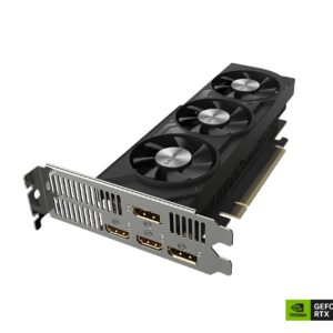 GIGABYTE GeForce RTX 4060 OC Low Profile 8G Graphics Card, 3X WINDFORCE Fans, 8GB 128-bit GDDR6, GV-N4060OC-8GL Video Card