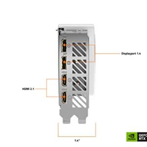 GIGABYTE GV-N406TAERO OC-8GD GeForce RTX 4060 Ti AERO OC 8G Graphics Card, 3X WINDFORCE Fans, 8GB 128-bit GDDR6, Video Card