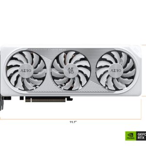 GIGABYTE GV-N406TAERO OC-8GD GeForce RTX 4060 Ti AERO OC 8G Graphics Card, 3X WINDFORCE Fans, 8GB 128-bit GDDR6, Video Card