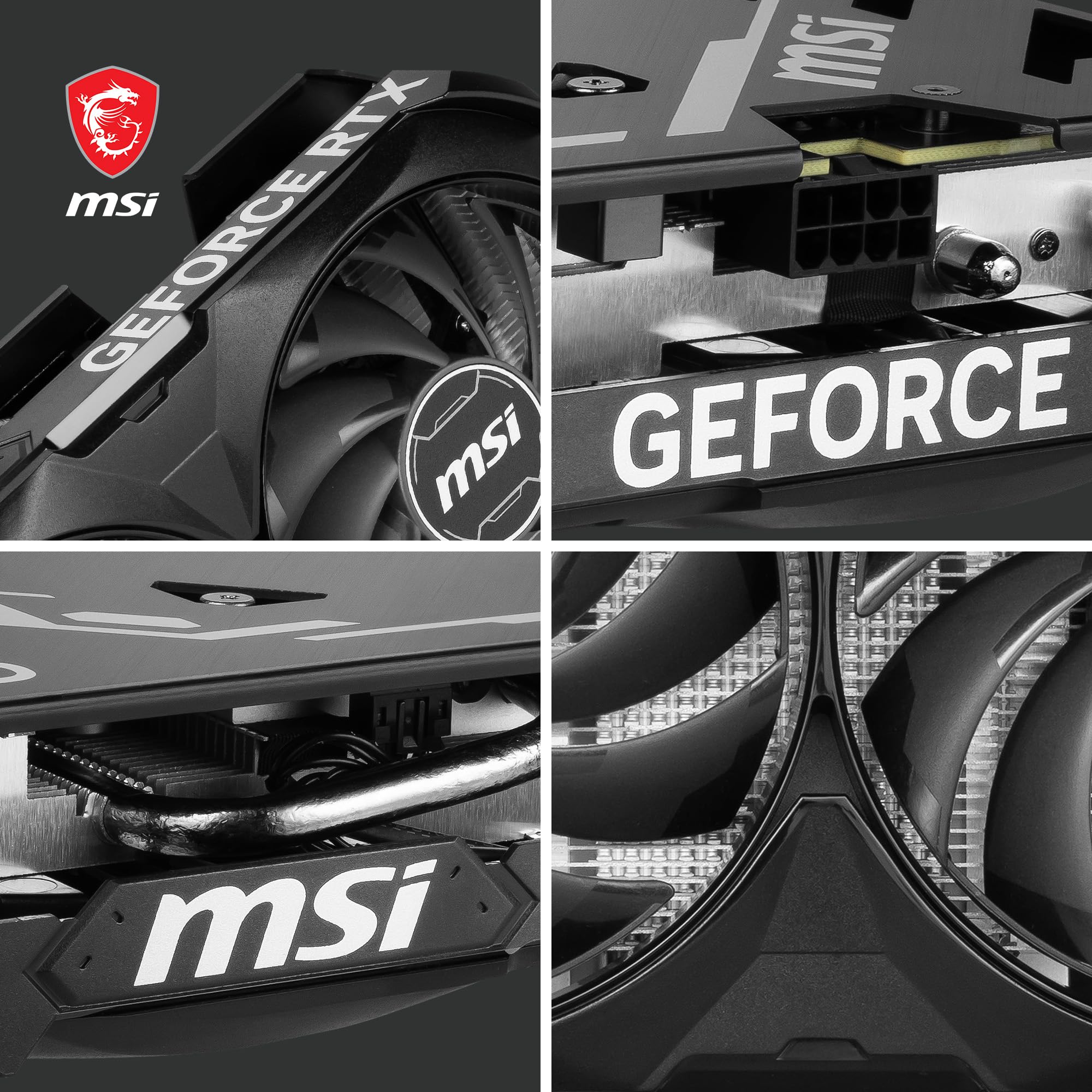 MSI GeForce RTX 4060 Ti VENTUS 2X BLACK 16G OC Graphics Card - RTX 4060 Ti GPU, 16GB GDDR6 (18Gbps/128-bit), PCIe 4.0-2 x TORX Fan 4.0 - HDMI 2.1a, DisplayPort 1.4a