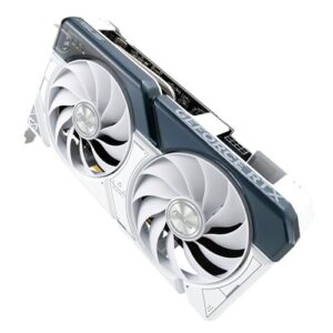 ASUS Dual GeForce RTX™ 4060 Ti White Edition 8GB GDDR6 (PCIe 4.0, 8GB GDDR6, DLSS 3, HDMI 2.1, DisplayPort 1.4a, Axial-tech Fan Design, 0dB Technology, and More)