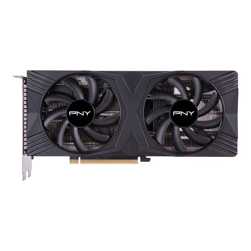 PNY GeForce RTX™ 4070 12GB Verto™ Dual Fan Graphics Card DLSS 3 (192-bit, PCIe 4.0, GDDR6X, HDMI/DisplayPort, Supports 4k, 2 Slot)