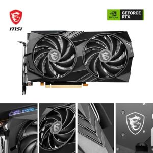 MSI GeForce RTX 4060 Gaming X 8G Graphics Card - RTX 4060 GPU, 8GB GDDR6 (17Gbps/128-bit), PCIe 4.0 - Twin FROZR 9 (2 x TORX Fan 5.0), RGB - HDMI 2.1, DisplayPort 1.4a