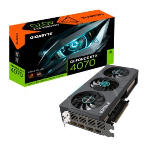 GIGABYTE GeForce RTX 4070 Eagle OC 12G Graphics Card, 3X WINDFORCE Fans, 12GB 192-bit GDDR6X, GV-N4070EAGLE OC-12GD Video Card