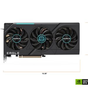 GIGABYTE GeForce RTX 4070 Eagle OC 12G Graphics Card, 3X WINDFORCE Fans, 12GB 192-bit GDDR6X, GV-N4070EAGLE OC-12GD Video Card