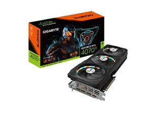 gigabyte geforce rtx 4070 ti gaming oc 12g graphics card, 3x windforce fans, 12gb 192-bit gddr6x, gv-n407tgaming oc-12gd video card