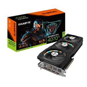 GIGABYTE GeForce RTX 4070 Ti Gaming OC 12G Graphics Card, 3X WINDFORCE Fans, 12GB 192-bit GDDR6X, GV-N407TGAMING OC-12GD Video Card