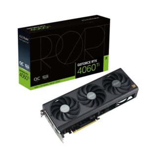 asus nvidia proart geforce rtx 4060 ti oc edition video card 16gb gddr6 / proart-rtx4060ti-o16g