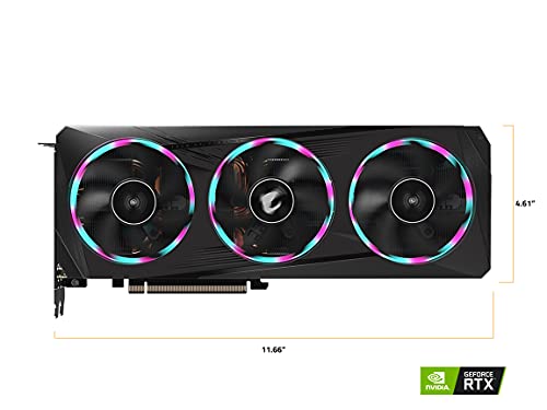 GIGABYTE AORUS GeForce RTX 3060 Ti Elite 8G (REV2.0) Graphics Card, 3X WINDFORCE Fans, LHR, 8GB 256-bit GDDR6, GV-N306TAORUS E-8GD REV2.0 Video Card