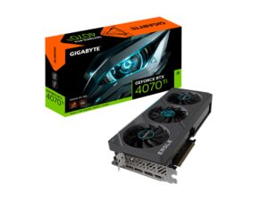 gigabyte geforce rtx 4070 ti eagle oc 12g graphics card, 3x windforce fans, 12gb 192-bit gddr6x, gv-n407teagle oc-12gd video card