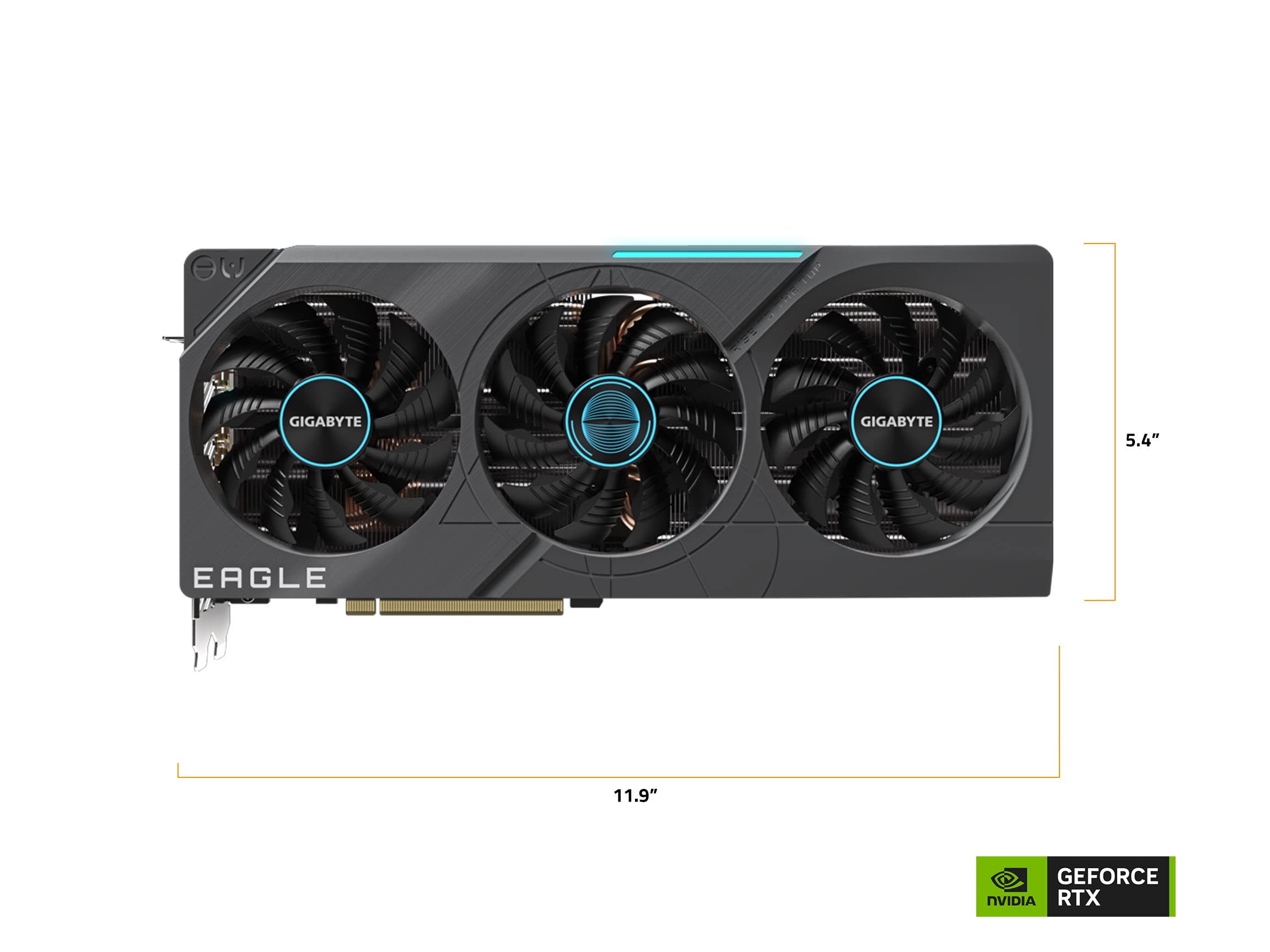 GIGABYTE GeForce RTX 4070 Ti Eagle OC 12G Graphics Card, 3X WINDFORCE Fans, 12GB 192-bit GDDR6X, GV-N407TEAGLE OC-12GD Video Card