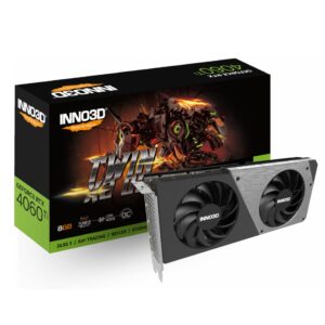 inno3d geforce rtx 4060 ti 8gb twin x2 oc grafikkarte - 8gb gddr6, 1x hdmi, 3x dp