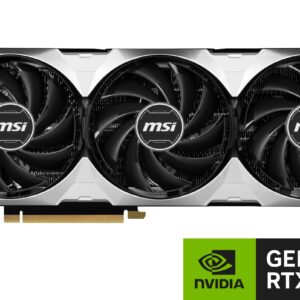 MSI Gaming GeForce RTX 4070 Ti 12GB GDRR6X Extreme Clock: 2655 MHz 192-Bit HDMI/DP Nvlink Tri-Frozr 3 Ada Lovelace Architecture Graphics Card (RTX 4070 Ti Ventus 3X E 12G OC)