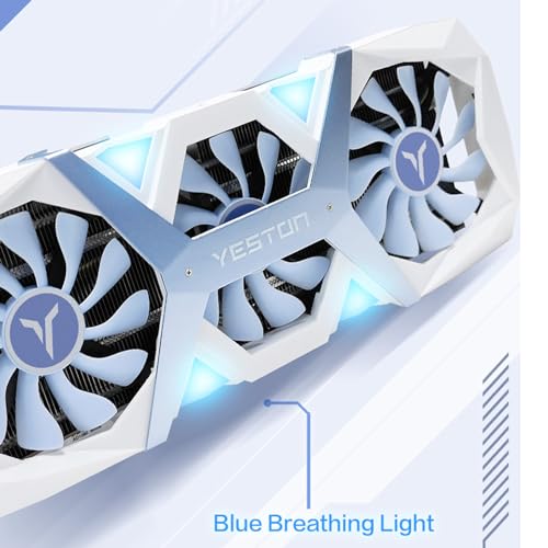 Docooler RTX 4060 Ti 8G GDDR6 Graphics Card for Gaming PC Powerful Cooling System Intelligent Fan Control High Core Frequency Multi-Interface Support High-Temperature Resistant Solid Capacitors