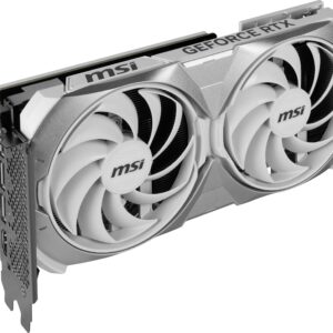 MSI Gaming GeForce RTX 4070 12GB GDRR6X Extreme Clock: 2520 MHz 192-Bit HDMI/DP Nvlink TORX Fan 4.0 Ada Lovelace Architecture Graphics Card (RTX 4070 VENTUS 2X WHITE 12G OC)