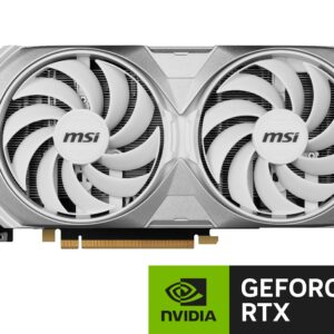 MSI Gaming GeForce RTX 4070 12GB GDRR6X Extreme Clock: 2520 MHz 192-Bit HDMI/DP Nvlink TORX Fan 4.0 Ada Lovelace Architecture Graphics Card (RTX 4070 VENTUS 2X WHITE 12G OC)