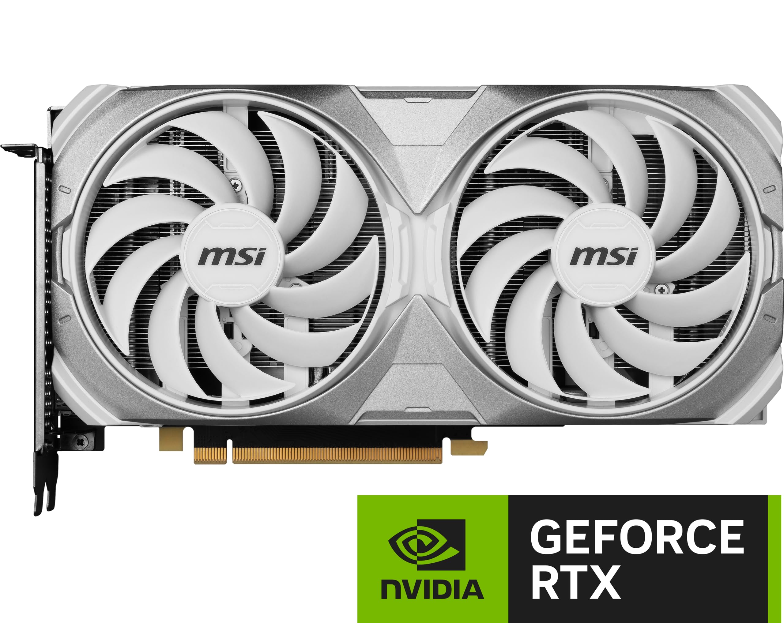 MSI Gaming GeForce RTX 4070 12GB GDRR6X Extreme Clock: 2520 MHz 192-Bit HDMI/DP Nvlink TORX Fan 4.0 Ada Lovelace Architecture Graphics Card (RTX 4070 VENTUS 2X WHITE 12G OC)