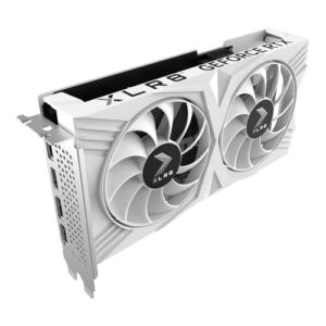 PNY GeForce RTX 4060 8GB XLR8 Gaming VETRO OC Dual Fan White Edition 2 Fan White Edition 2 Fan White Color Graphics Board VCG40608DFWXPB1-O VD8693