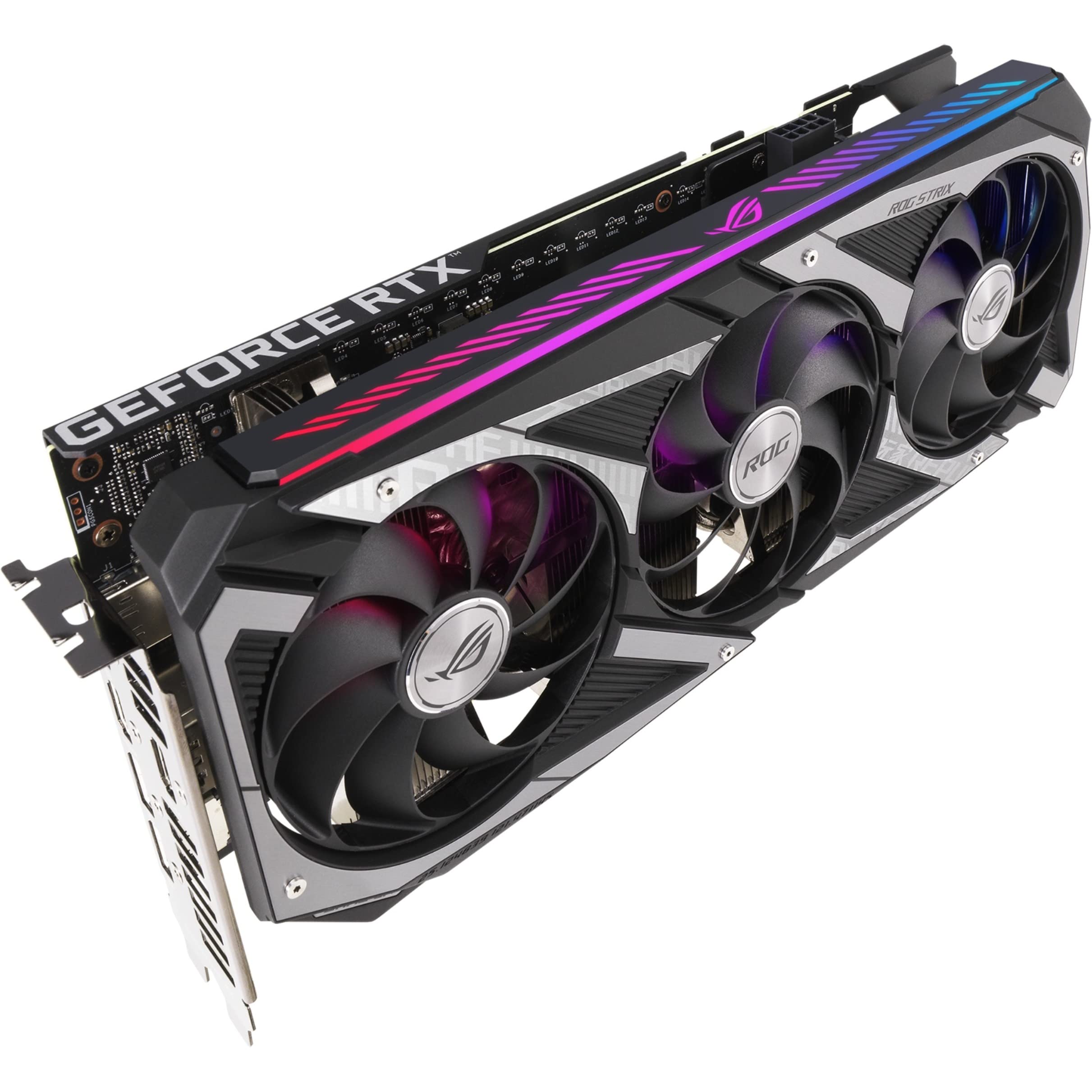 ASUS ROG Strix NVIDIA GeForce RTX 3060 V2 OC Edition Gaming Graphics Card (PCIe 4.0, 12GB GDDR6, HDMI 2.1, DisplayPort 1.4a, Axial-tech Fan Design, 2.7-Slot, Super Alloy Power II, GPU Tweak II)