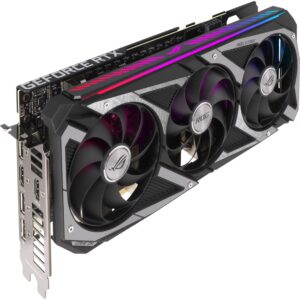 ASUS ROG Strix NVIDIA GeForce RTX 3060 V2 OC Edition Gaming Graphics Card (PCIe 4.0, 12GB GDDR6, HDMI 2.1, DisplayPort 1.4a, Axial-tech Fan Design, 2.7-Slot, Super Alloy Power II, GPU Tweak II)