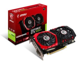 msi computer video graphic cards geforce gtx 1050 ti gaming x 4g, 4gb