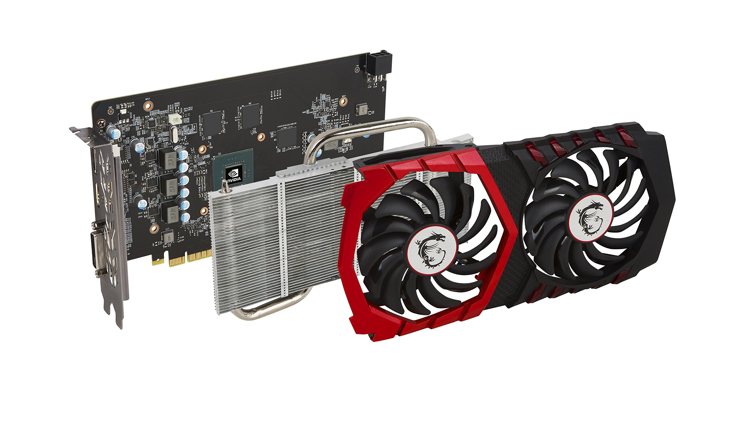 MSI Computer Video Graphic Cards GeForce GTX 1050 TI GAMING X 4G, 4GB