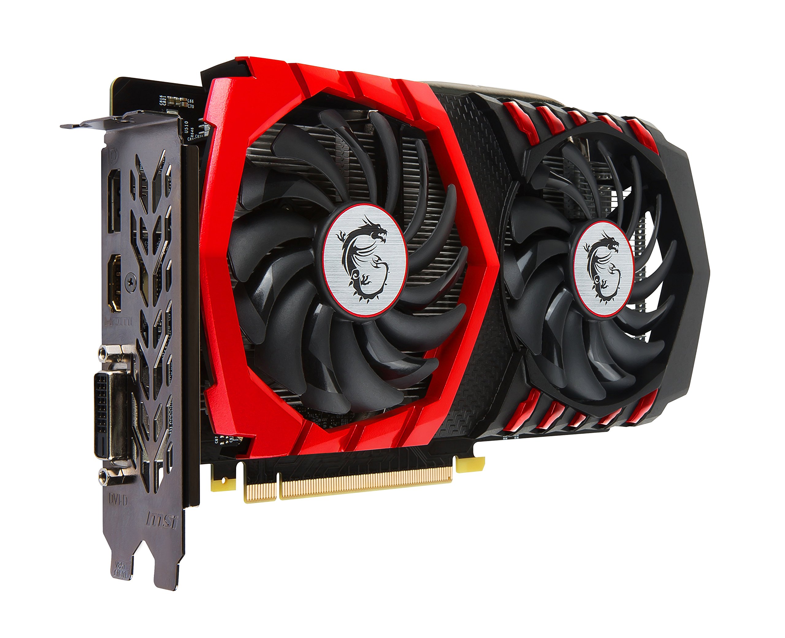 MSI Computer Video Graphic Cards GeForce GTX 1050 TI GAMING X 4G, 4GB