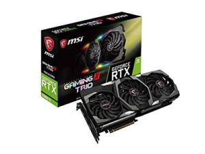 msi gaming geforce rtx 2080 ti gdrr6 352-bit hdmi/dp/usb ray tracing turing architecture graphics card (rtx 2080 ti gaming x trio)