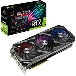 asus rog strix nvidia geforce rtx 3060 ti v2 oc edition gaming graphics card (pcie 4.0, 8gb gddr6, lhr, hdmi 2.1, displayport 1.4a, axial-tech fan design, 2.9-slot, super alloy power ii, gpu tweak ii)