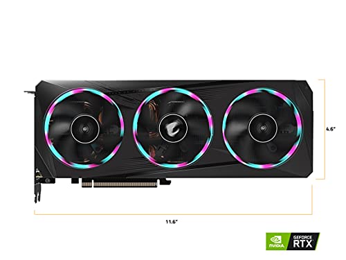 GIGABYTE AORUS GeForce RTX 3060 Elite 12G (REV2.0) Graphics Card, 3X WINDFORCE Fans, 12GB 192-bit GDDR6, GV-N3060AORUS E-12GD Video Card