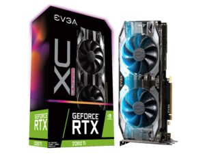 evga geforce rtx 2080 ti xc ultra gaming, 11gb gddr6, dual hdb fans & rgb led graphics card 11g-p4-2383-kr