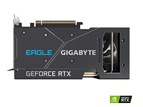 GIGABYTE GeForce RTX 3060 Eagle OC 12G Graphics Card, 2X WINDFORCE Fans, 12GB 192-bit GDDR6, GV-N3060EAGLE OC-12GD Video Card (Renewed)