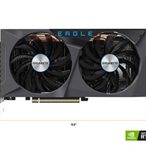 GIGABYTE GeForce RTX 3060 Eagle OC 12G Graphics Card, 2X WINDFORCE Fans, 12GB 192-bit GDDR6, GV-N3060EAGLE OC-12GD Video Card (Renewed)