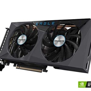 GIGABYTE GeForce RTX 3060 Eagle OC 12G Graphics Card, 2X WINDFORCE Fans, 12GB 192-bit GDDR6, GV-N3060EAGLE OC-12GD Video Card (Renewed)