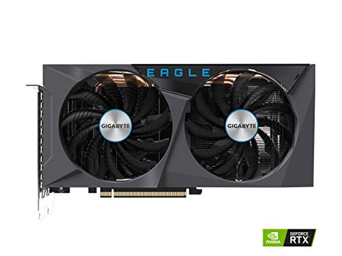 GIGABYTE GeForce RTX 3060 Eagle OC 12G Graphics Card, 2X WINDFORCE Fans, 12GB 192-bit GDDR6, GV-N3060EAGLE OC-12GD Video Card (Renewed)