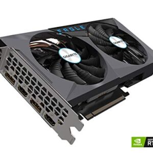 GIGABYTE GeForce RTX 3060 Eagle OC 12G Graphics Card, 2X WINDFORCE Fans, 12GB 192-bit GDDR6, GV-N3060EAGLE OC-12GD Video Card (Renewed)