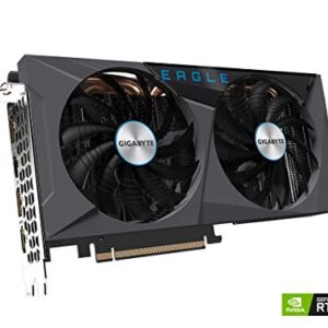 GIGABYTE GeForce RTX 3060 Eagle OC 12G Graphics Card, 2X WINDFORCE Fans, 12GB 192-bit GDDR6, GV-N3060EAGLE OC-12GD Video Card (Renewed)