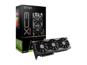 evga geforce rtx 3070 xc3 ultra gaming, 08g-p5-3755-kl, 8gb gddr6, icx3 cooling, argb led, metal backplate, lhr (renewed)