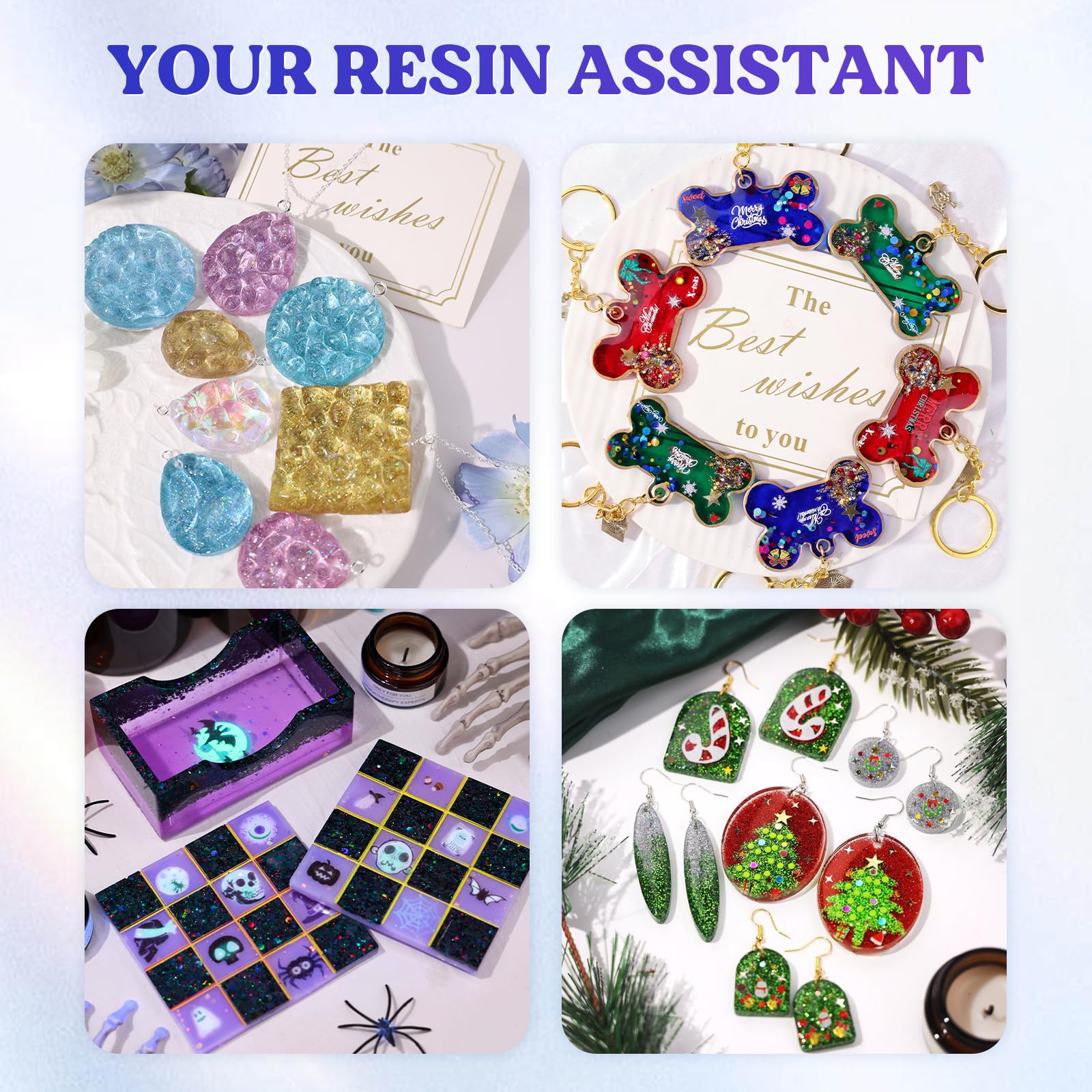 LET'S RESIN UV Light Advanced,Two-Sided Longer time Setting(2m,3m,5m) UV Resin Light with 36 LED Beads, Large Size UV Lamp for Resin Curing,Resin Molds,DIY Craft Decor(Own Design Patent)