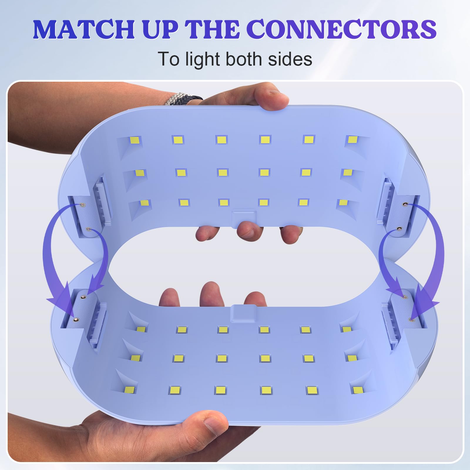 LET'S RESIN UV Light Advanced,Two-Sided Longer time Setting(2m,3m,5m) UV Resin Light with 36 LED Beads, Large Size UV Lamp for Resin Curing,Resin Molds,DIY Craft Decor(Own Design Patent)