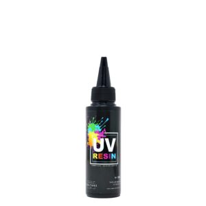 counter culture diy clear uv resin, 4 oz, quick art supplies for coating & casting, great for jewelry, keychains - epoxy glue cures hard, no sticky residue