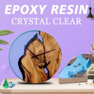 alida 1 Gallon Crystal Clear Epoxy Resin, Resin Epoxy Table Top, No Yellowing & No Bubbles, Self Leveling 1:1 Mix for DIY Jewelry, Tumbler, Art Casting Resin Epoxy Resin Kit