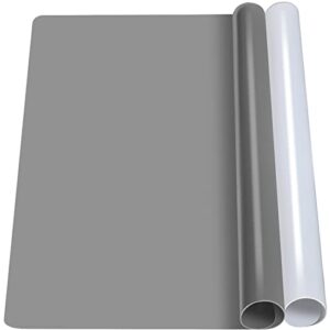 leorbo silicone mat, 2 pack silicone mats for resin, 15.7"x 11.7" silicone sheets for resin molds, silicone mats for crafts, resin paint clay mat, gray & clear silicone mat, resin casting molds