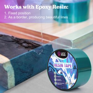 LET'S RESIN Resin Tape,2Inch Wide x 108FT Long Epoxy Tape,Thermal Adhesive Tape,High-Temperature Heat Insulation, Easy Peel, Release Resin Tape for Epoxy Resin Molding, River Tables,Remove Residue