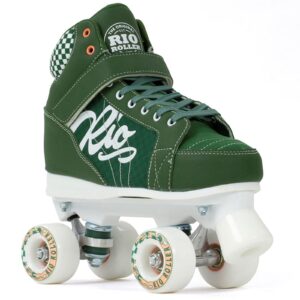 rio roller mayhem ii roller skates - unisex indoor/outdoor quad roller skates for men, women, boys, girls